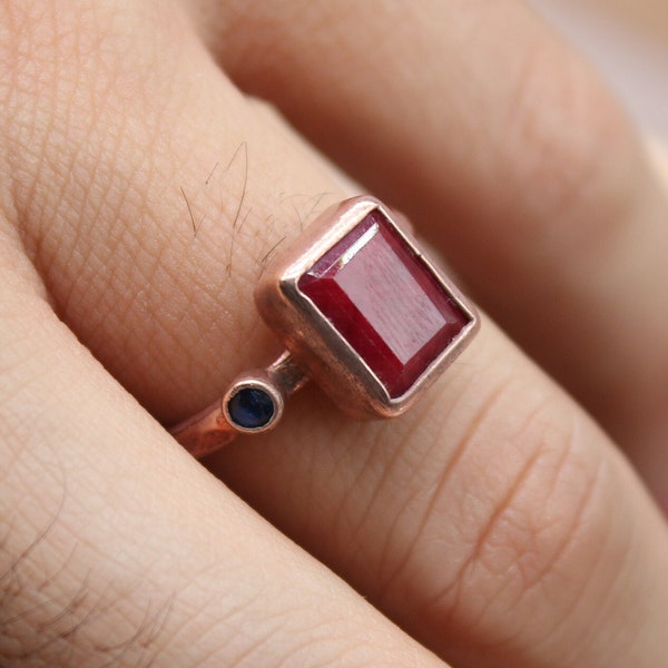 Large Ruby Ring - Etsy
