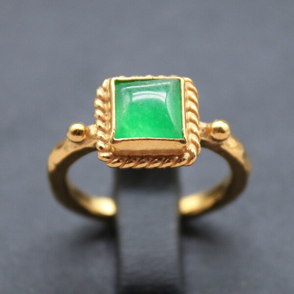 Jade Bar Ring - Etsy
