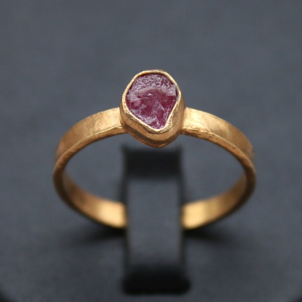 Raw Ruby Ring - Etsy