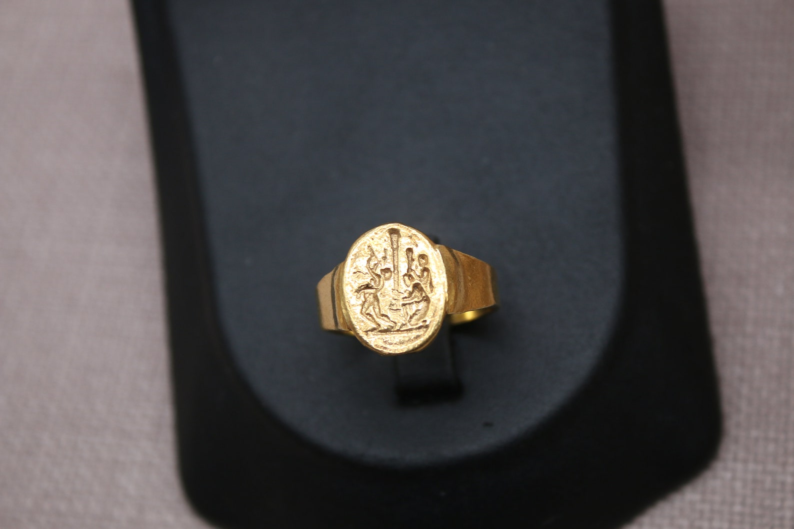 Medieval Devil Dancing Symbol Silver Signet Ring Vintage Ring - Etsy ...