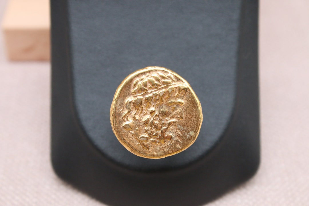 Greek God Zeus Silver Signet Ring Mothers Day Unisex Silver Ring ...