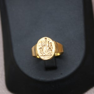 Medieval Devil Dancing Symbol Silver Signet Ring Vintage Ring - Etsy ...