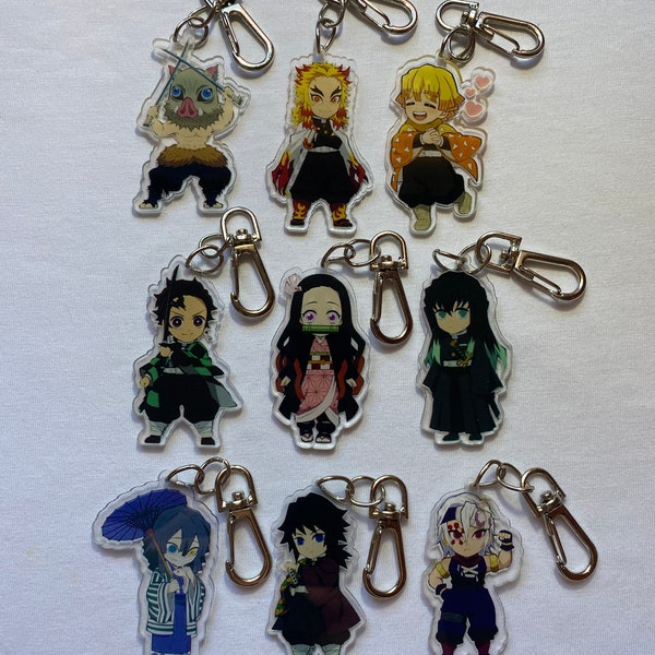 Acrylic Charms Demon Slayer - Etsy