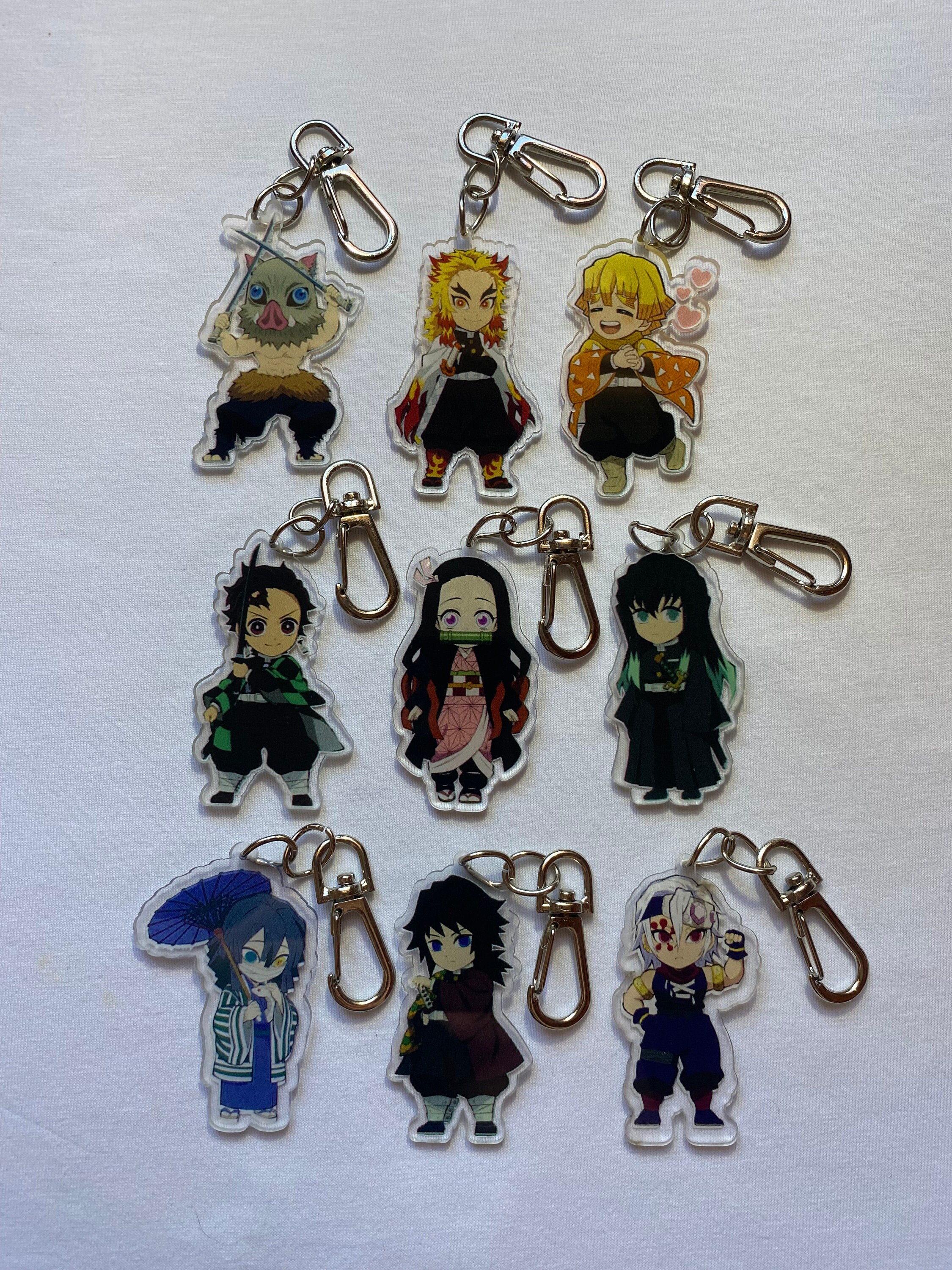 Demon Slayer Chibi Acrylic Keychains and Bag Decoration Charms Tengen ...