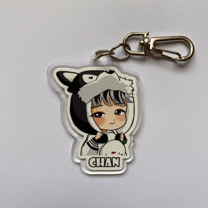 Stray Kids Kpop Chibi Acrylic Keychains | Bag Decoration Charms | Felix ...