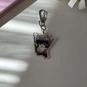 Demon Slayer Chibi Acrylic Anime Keychains and Bag Decoration Charm ...