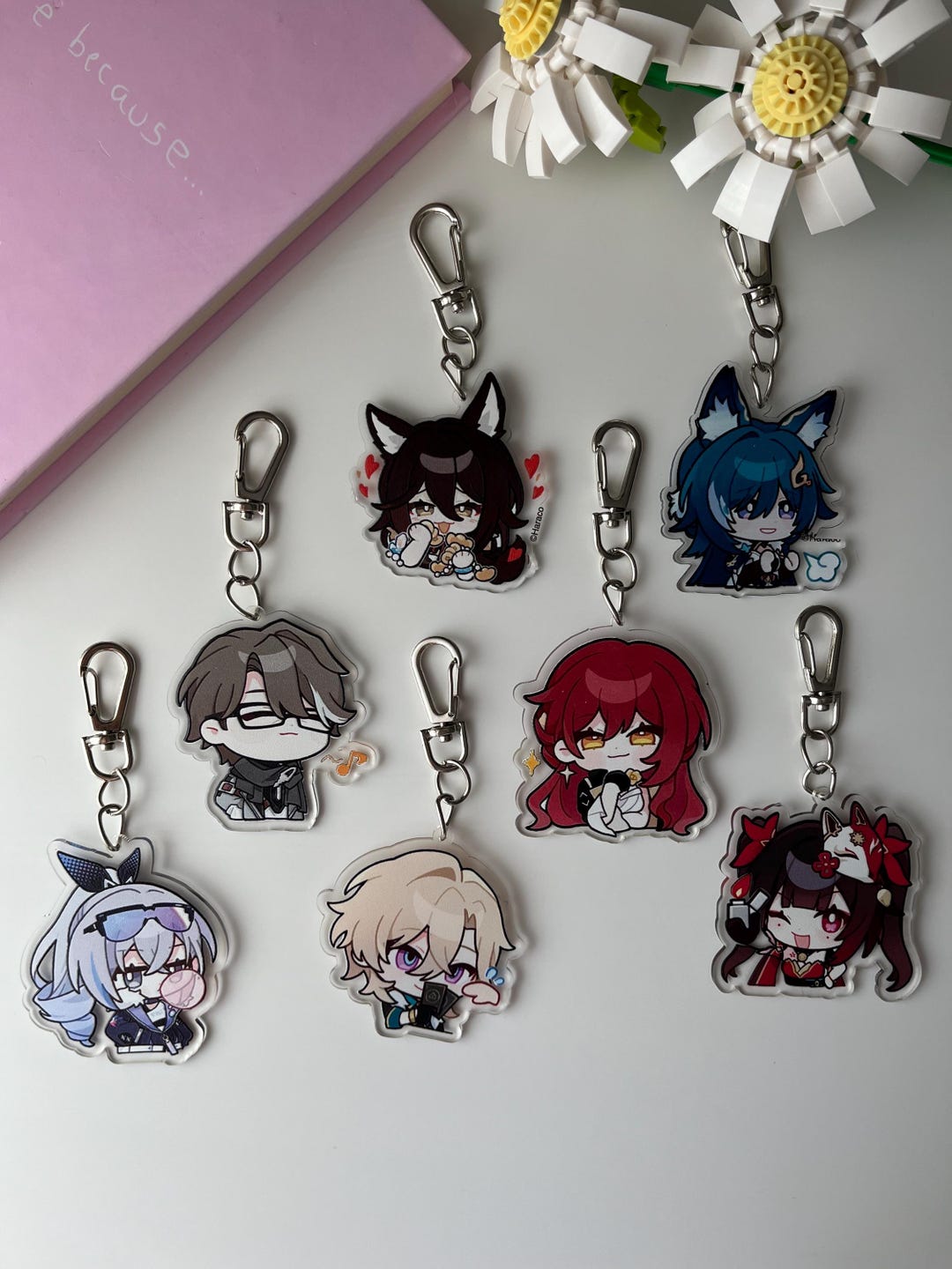 Honkai: Star Rail Chibi Game Acrylic Keychains and Bag Decoration ...