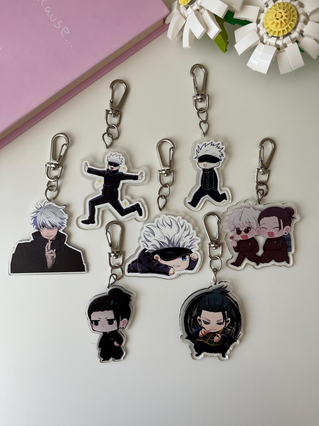 Jujutsu Kaisen Anime Chibi Anime Acrylic Keychains and Bag Decoration ...