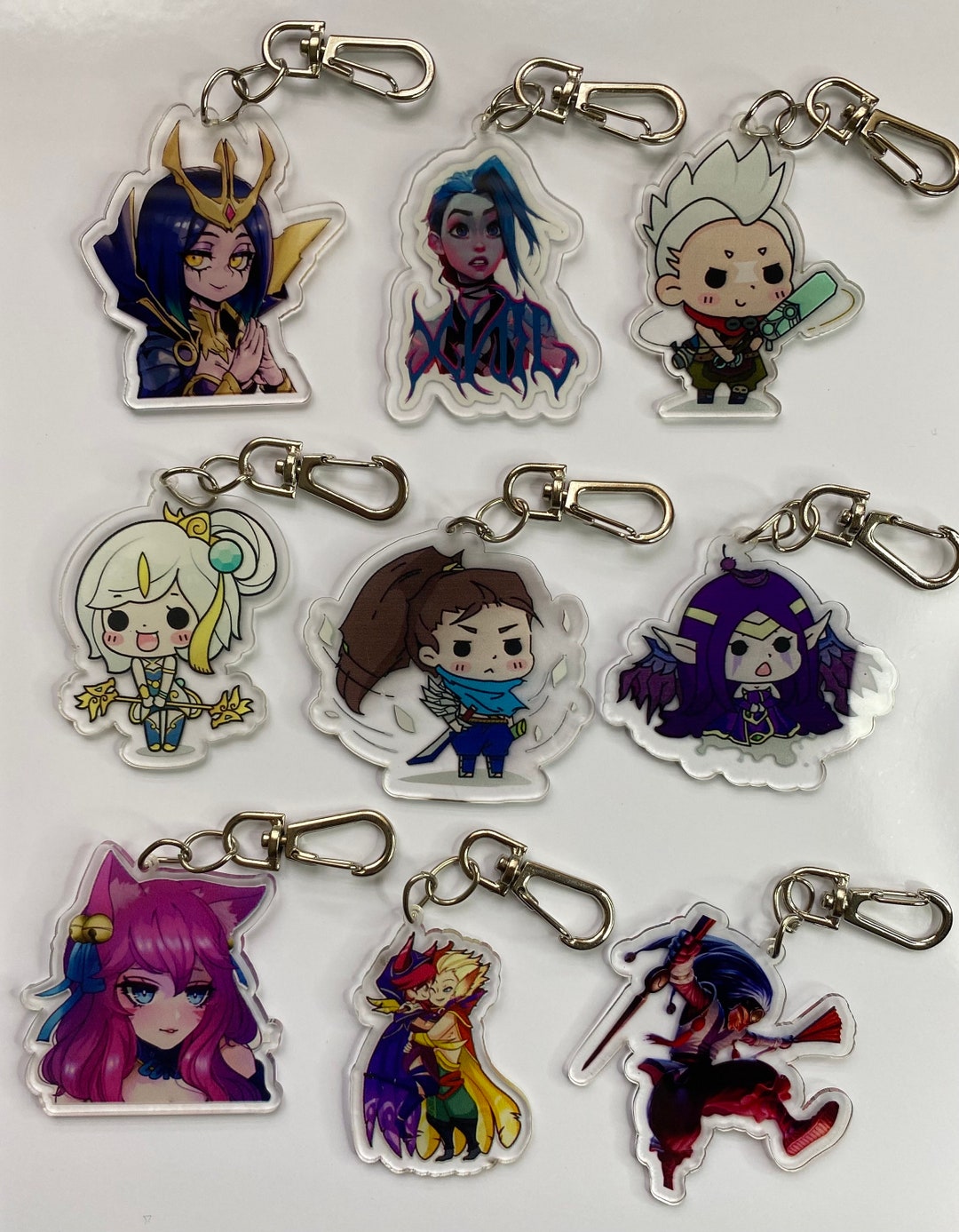 League of Legends Chibi Acrylic Keychains and Bag Decoration Charms LB ...