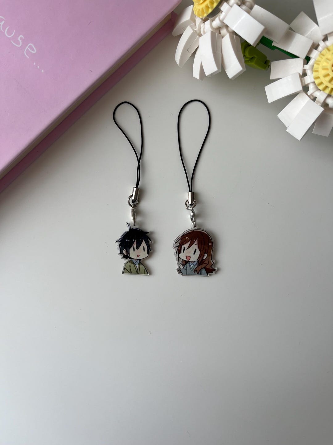 Horimiya Chibi Acrylic Charm: Anime Phone/airpods/stanley Accessory - Etsy