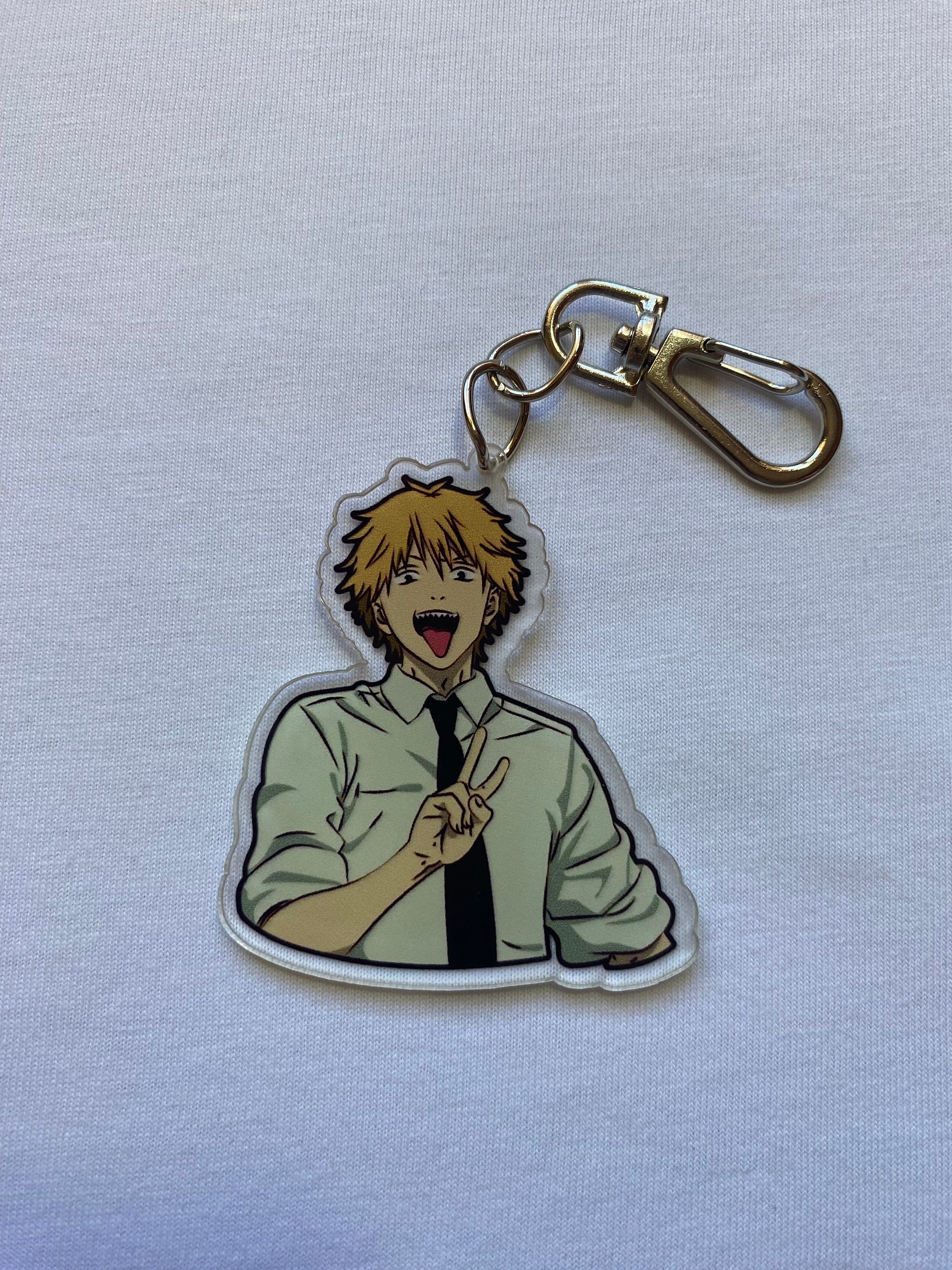 Chainsaw Man Anime Chibi Acrylic Keychains and Bag Decoration Charms ...