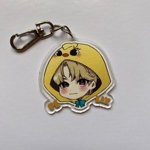 Stray Kids Kpop Chibi Acrylic Keychains | Bag Decoration Charms | Felix ...
