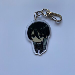 Attack on Titan Chibi Acrylic Keychains and Bag Decoration Charms Levi ...