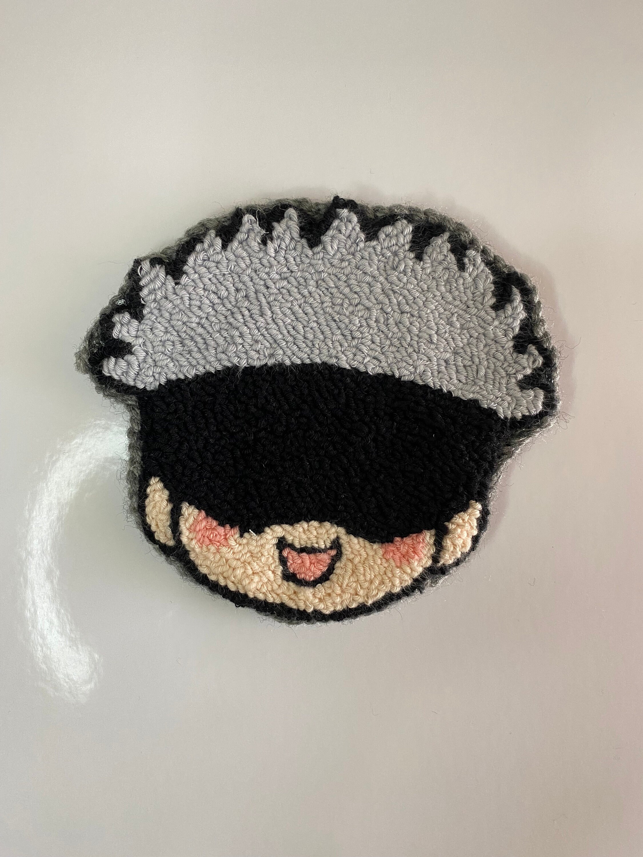 Punch Needle Coasters, Anime Mug Rug, Drink Coasters, Hand Tufted ...