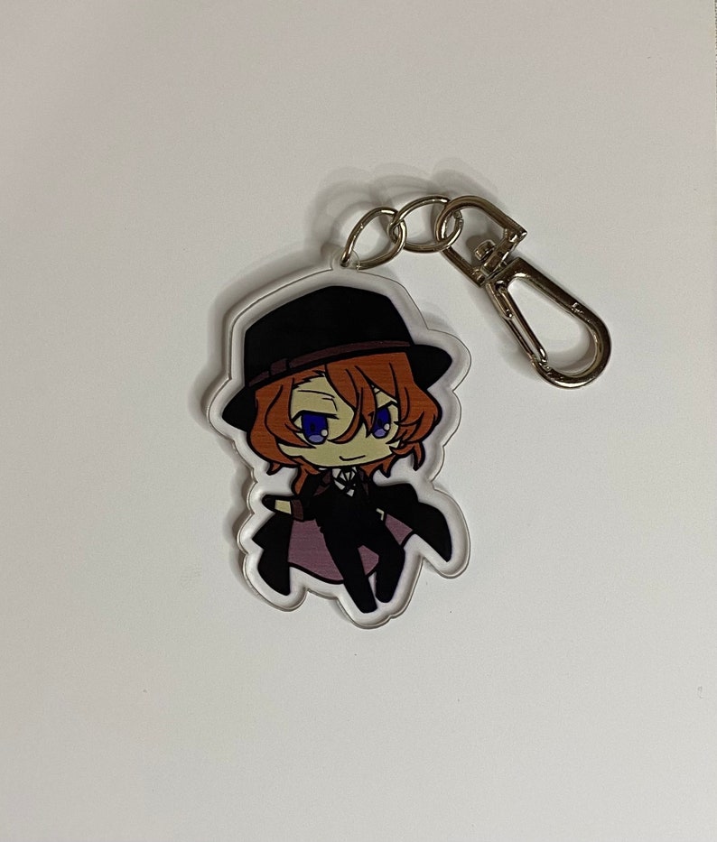 Bungou Stray Dogs Anime Chibi Acrylic Keychains and Bag Decoration ...