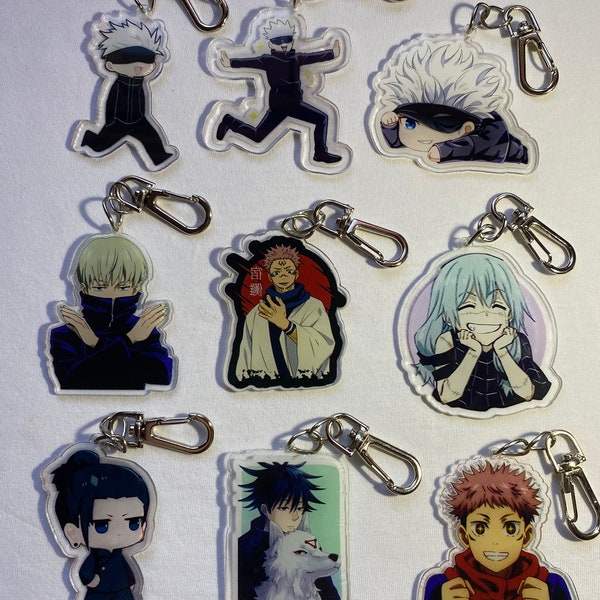 Cute Jujutsu Kaisen Keychains - Etsy