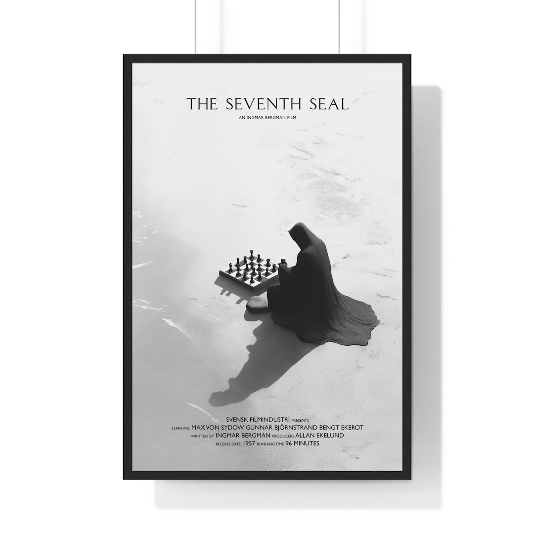 The Seventh Seal Movie Poster, Printable Wall Art, Art Print Download ...