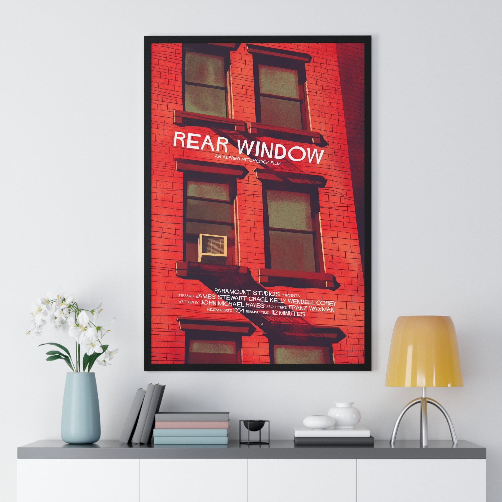 Rear Window Movie Poster, Alfred Hitchcock Poster, Printable Wall Art ...