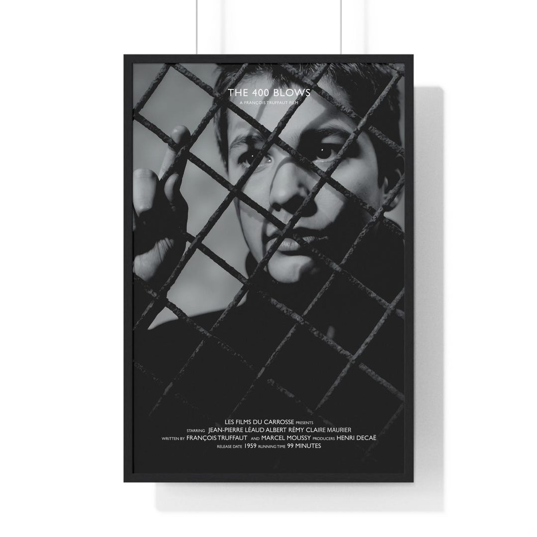 The 400 Blows Movie Poster Digital Minimalist, Cult Movies Printable ...