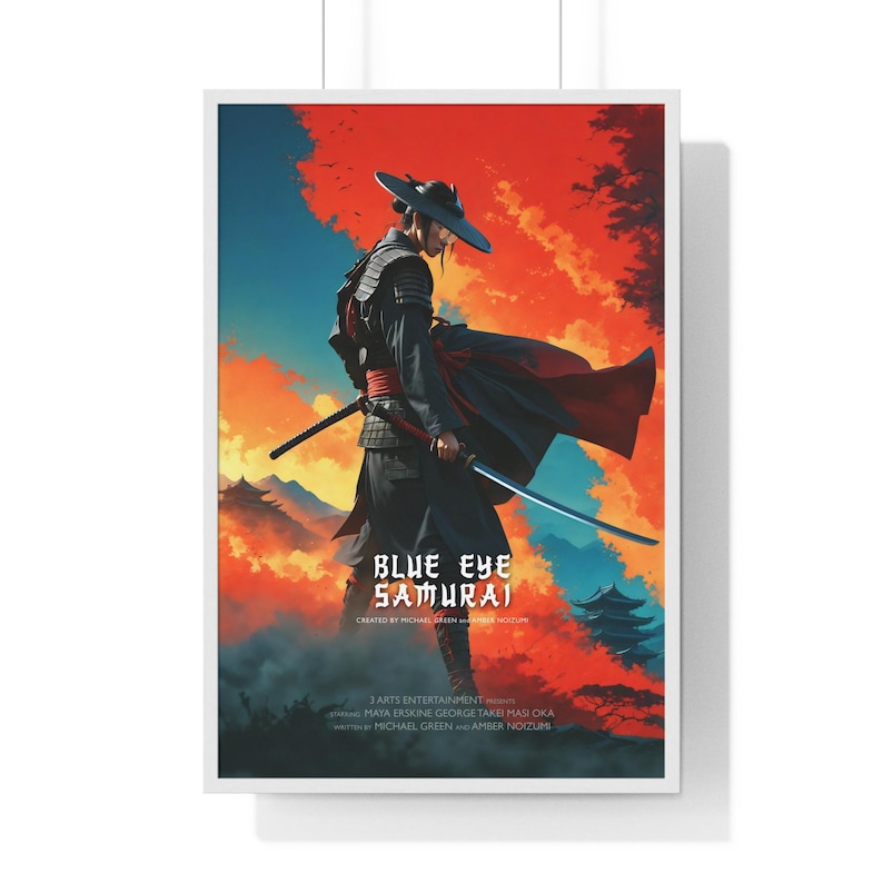 Blue Eye Samurai TV Series Poster Digital Minimalist, Printable Wall ...
