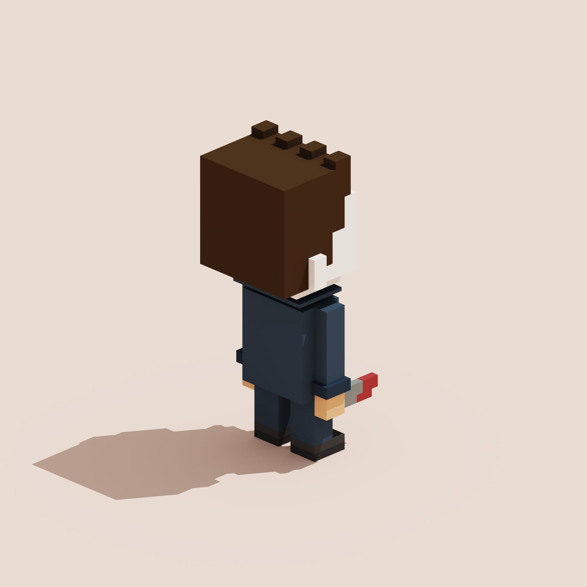 3D Michael Myers - Halloween Voxel Model for 3D Print and Gaming, STL ...