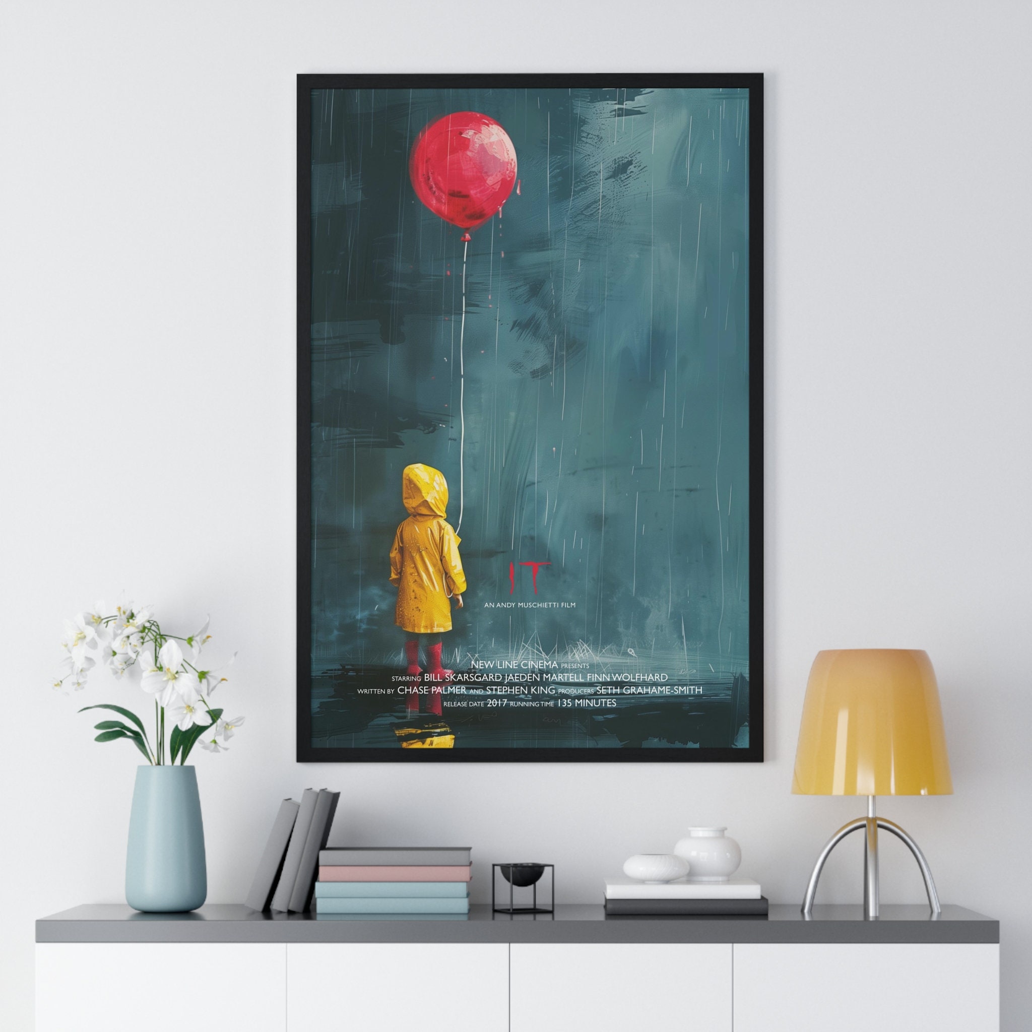 It (stephen King) Movie Poster, Cult Movies, Printable Wall Art, Art ...