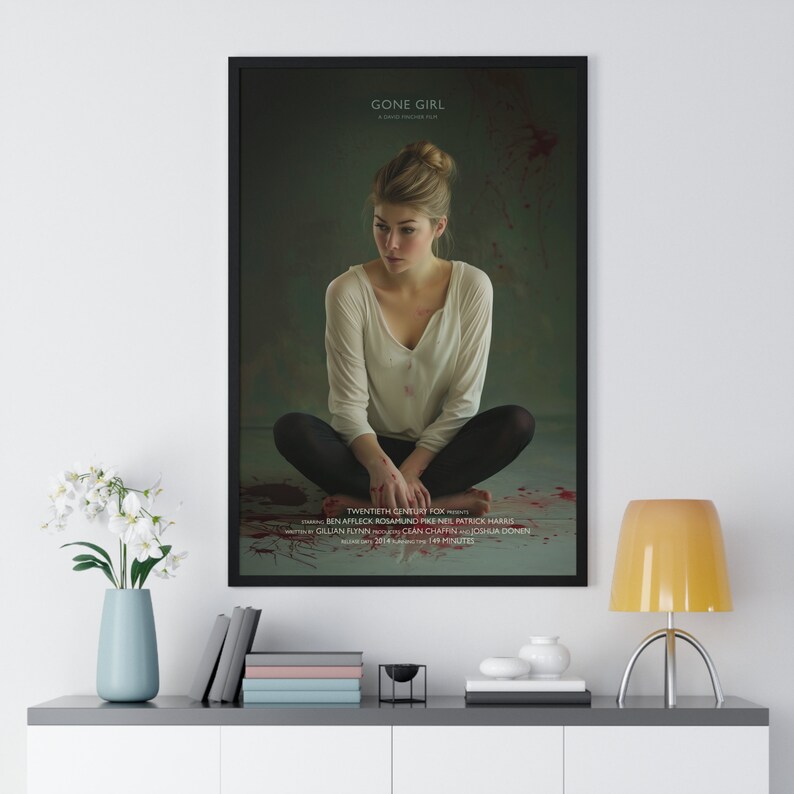Gone Girl Movie Poster Digital Minimalist, Cult Movies Printable Wall ...