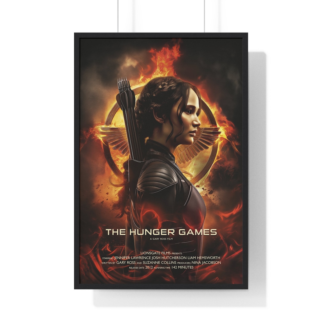 The Hunger Games Movie Poster Digital Minimalist, Cult Movies Printable ...