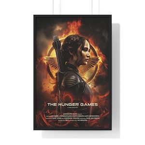 The Hunger Games Movie Poster Digital Minimalist, Cult Movies Printable ...