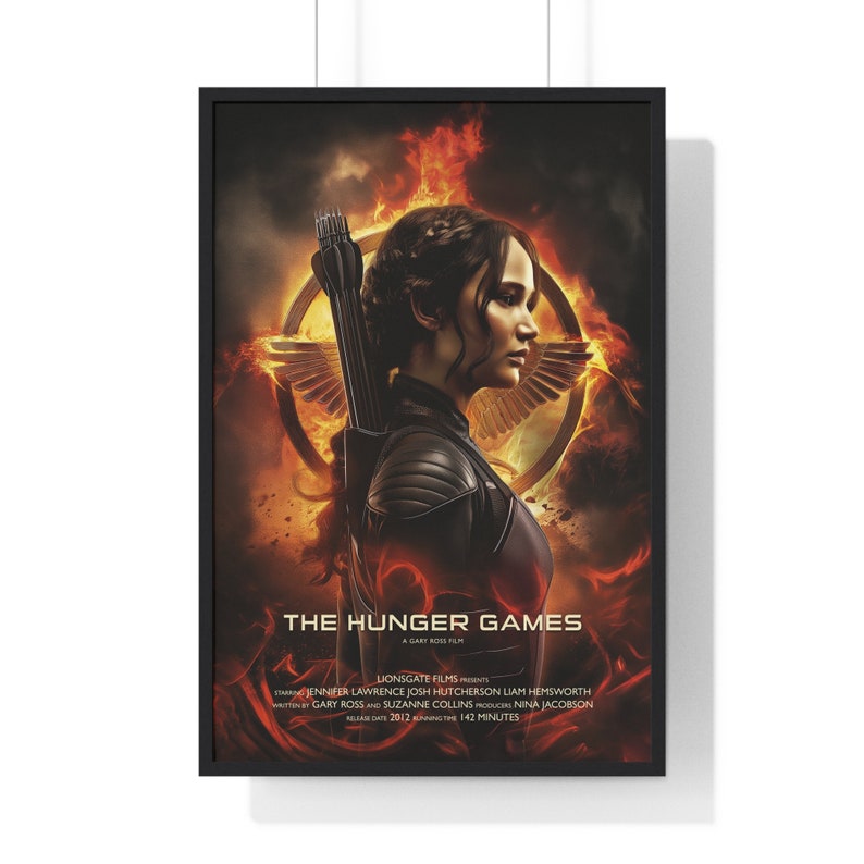 The Hunger Games Movie Poster Digital Minimalist, Cult Movies Printable ...