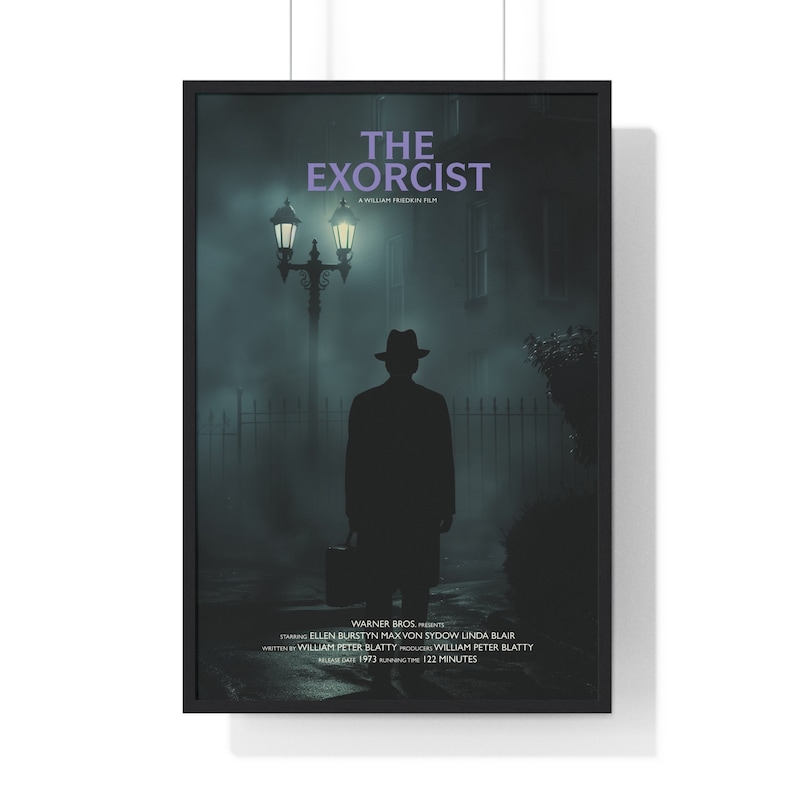 The Exorcist Movie Poster Digital Minimalist, Cult Movies Printable ...