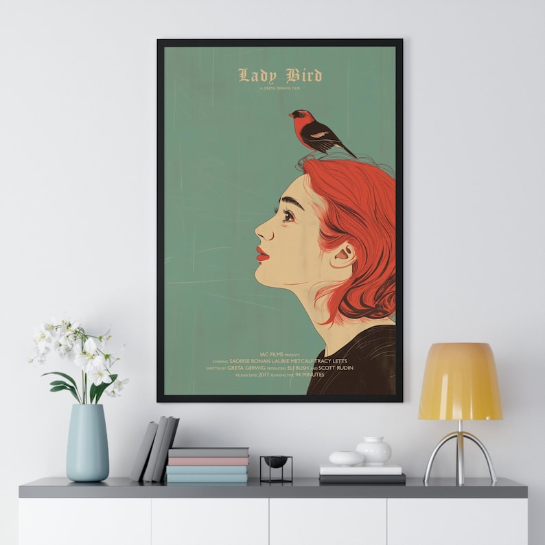 Lady Bird Movie Poster, Printable Wall Art, Art Print Download ...