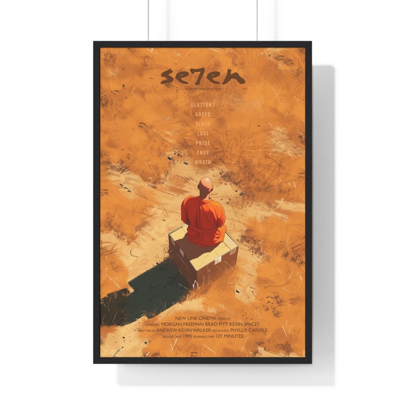 Seven (se7en) Movie Poster, Cult Movies, Printable Wall Art, Art Print ...