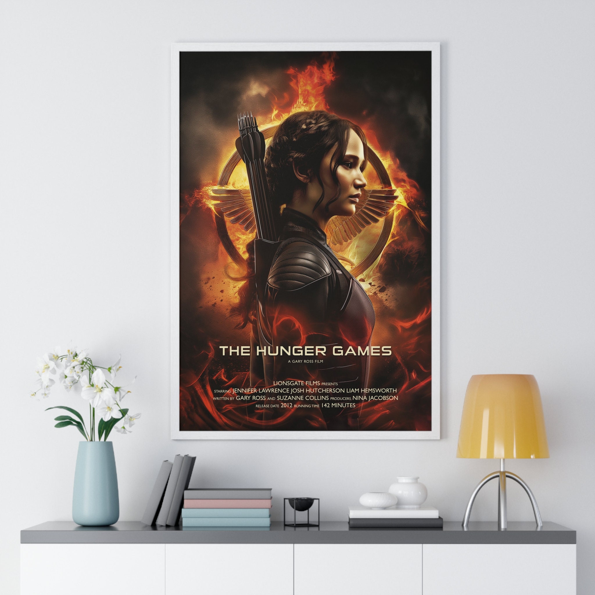 The Hunger Games Movie Poster Digital Minimalist, Cult Movies Printable ...
