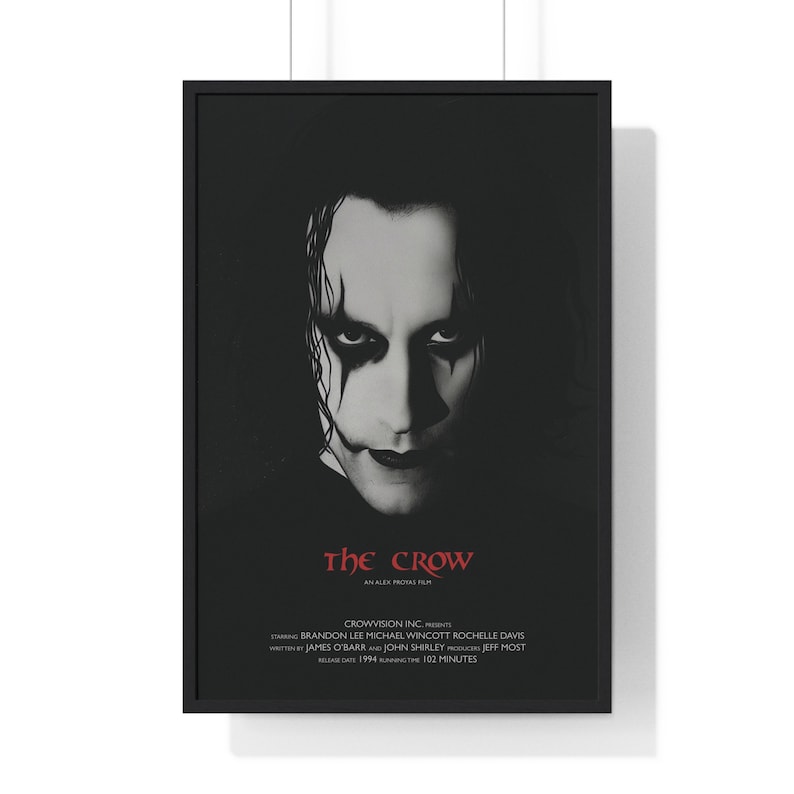 The Crow Movie Poster, Eric Draven Poster, Printable Wall Art, Art ...