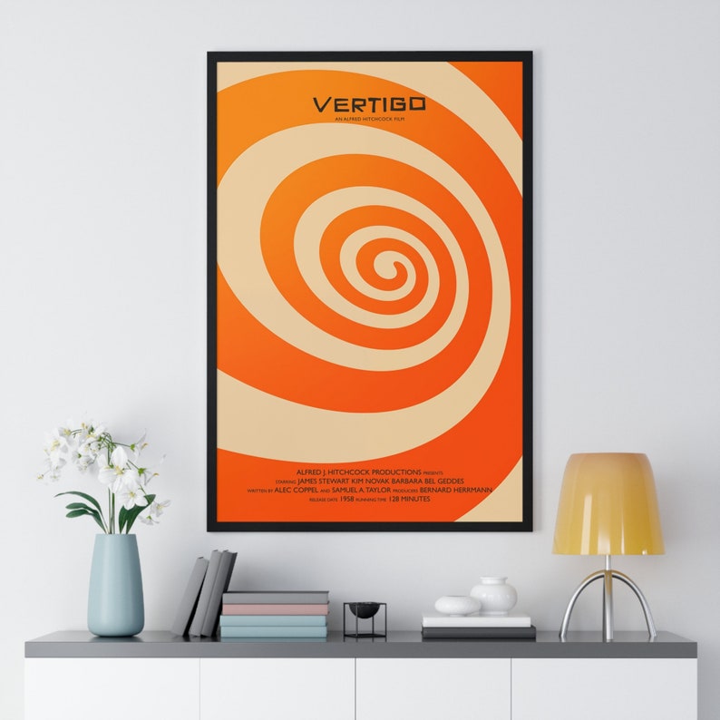 Vertigo Movie Poster, Alfred Hitchcock Poster, Printable Wall Art, Art ...