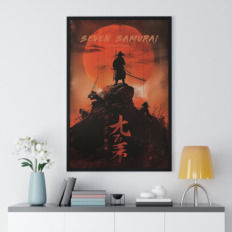Seven Samurai Movie Poster, Akira Kurosawa, Printable Wall Art, Art ...