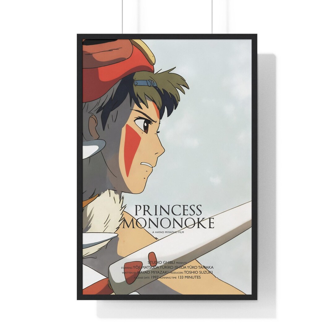 Princess Mononoke Movie Poster Digital Minimalist, Cult Movies ...