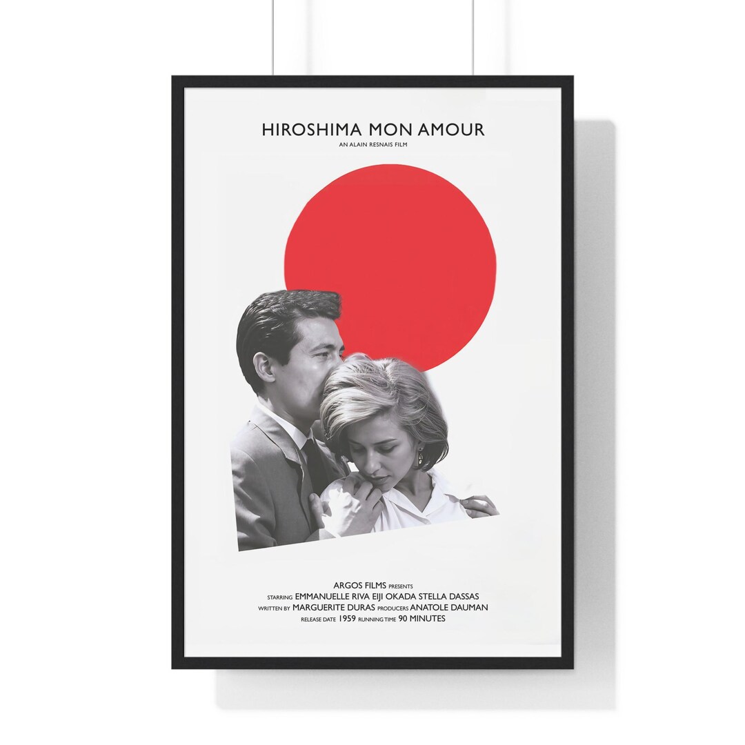 Hiroshima Mon Amour Movie Poster Digital Minimalist, Cult Movies ...
