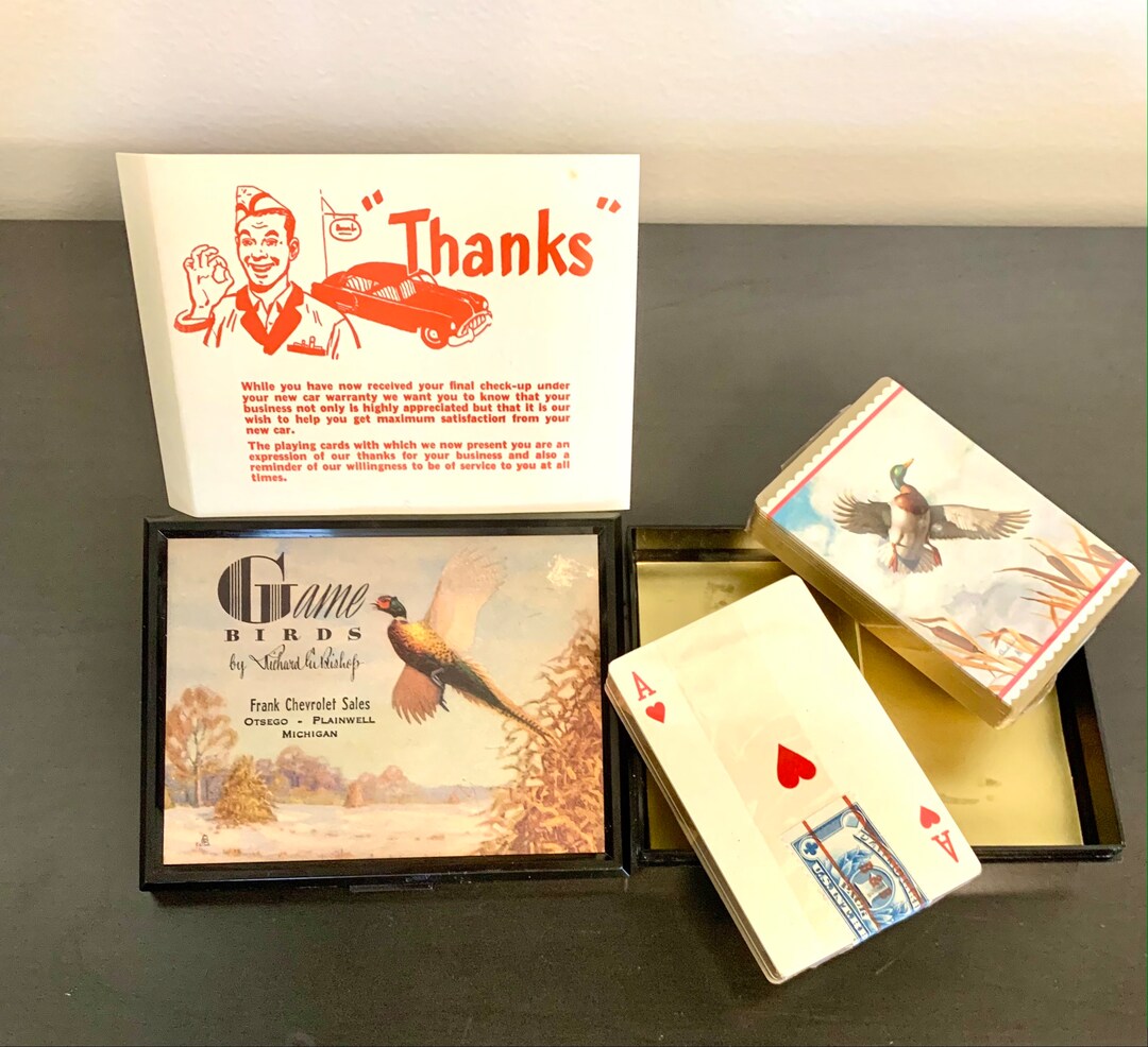 Chevy Memorabilia Playing Cards, Chevrolet Collector Gift, Auto ...