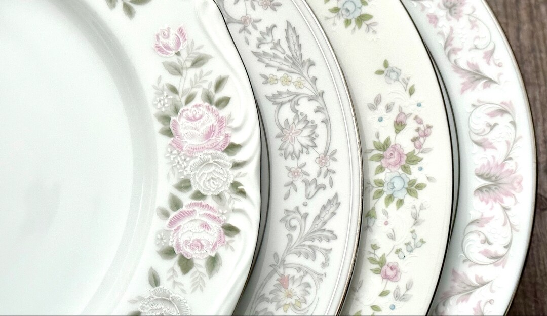 Mismatched Dinner Plates Mix and Match Dishes Vintage Wedding, Girl ...