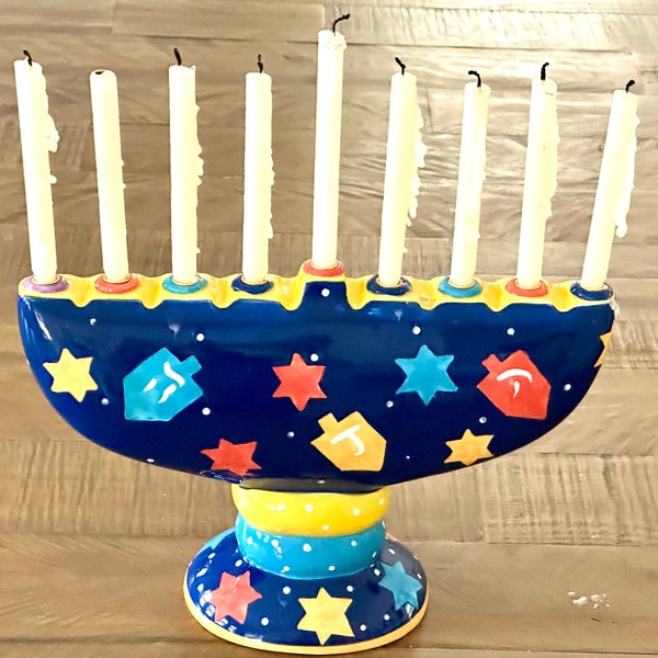 Ceramic Menorah - Etsy