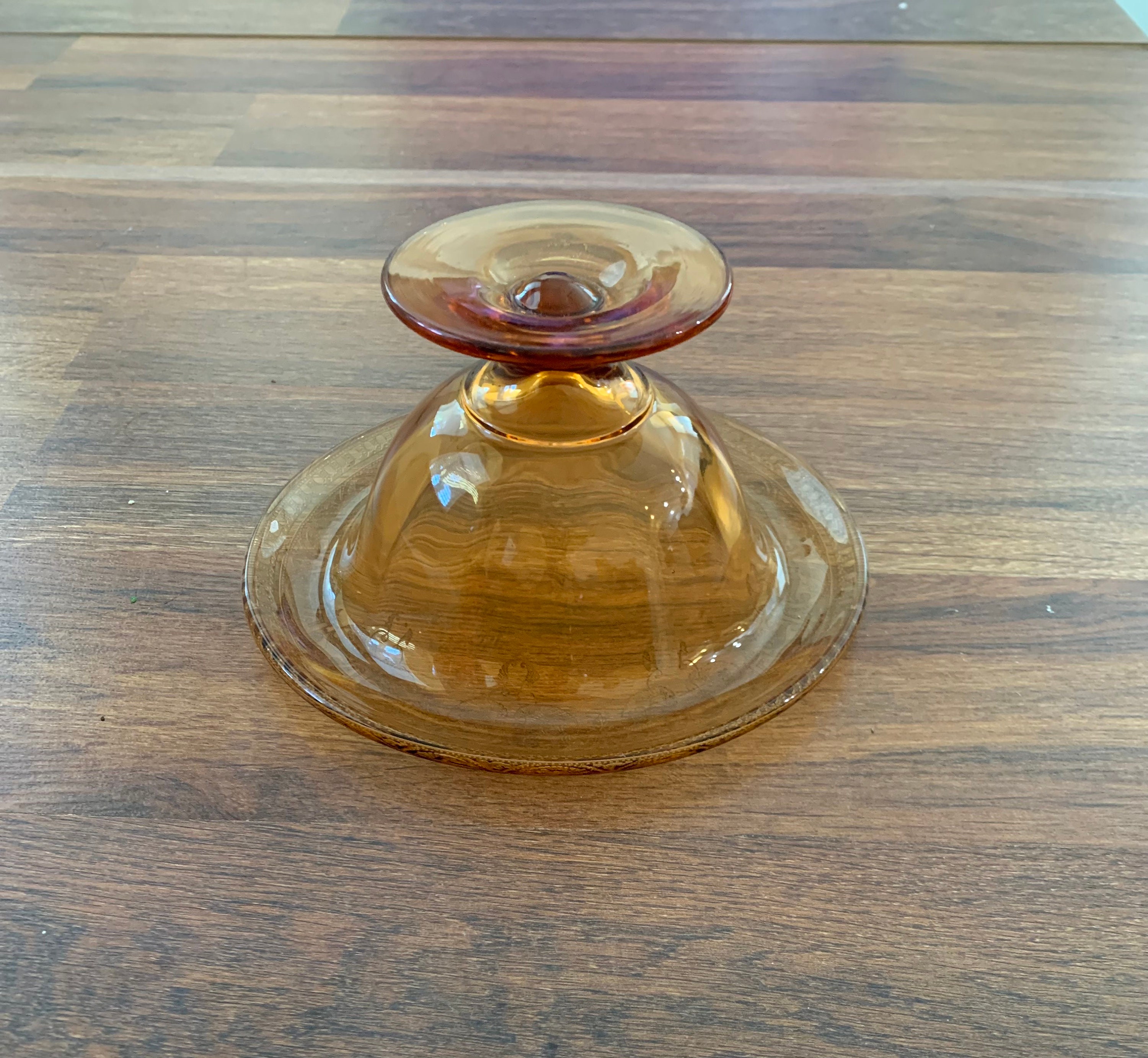 Depression Glass Compote Rolled Edge, Vintage Wedding Centerpiece Vase ...