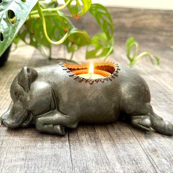 Pig Candle - Etsy
