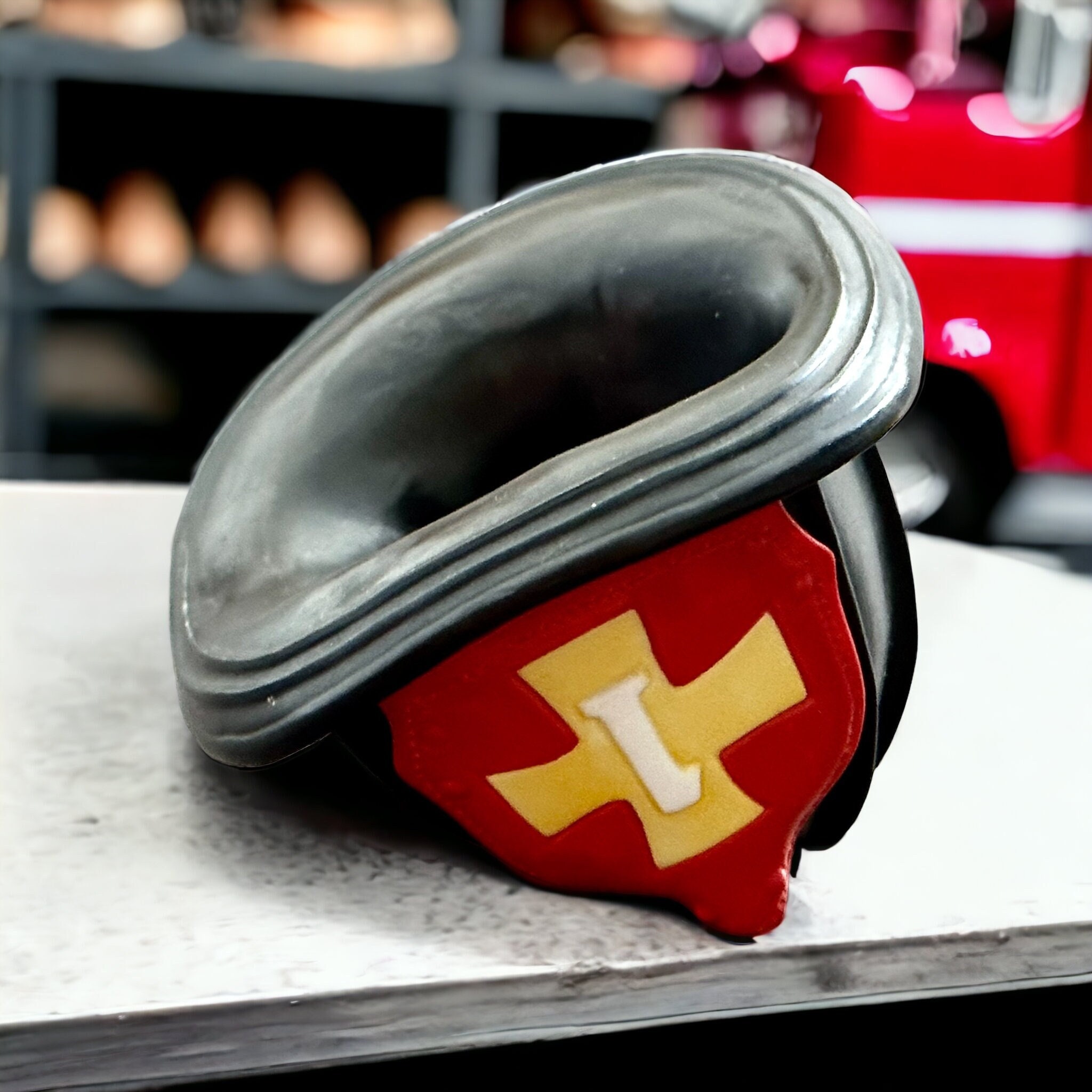 Vintage Firefighter Fire Helmet Figurine, Fireman Decor, Firewoman Gift ...