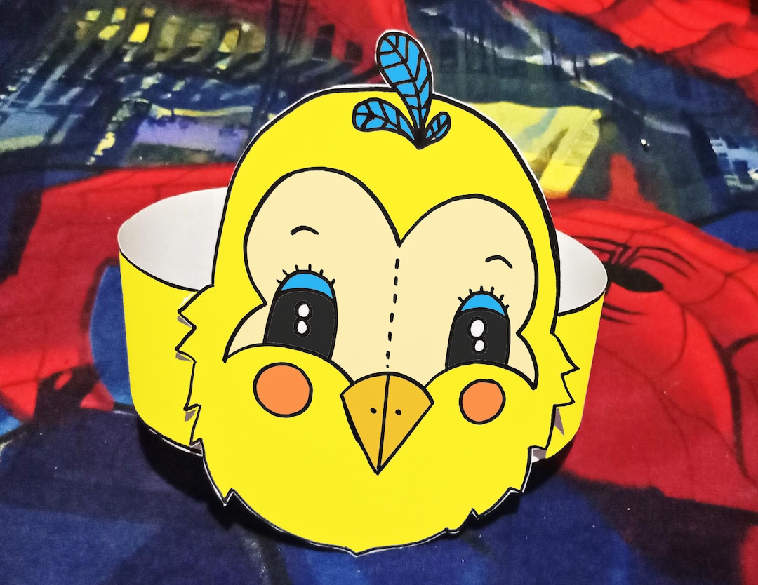 Bird Paper Crown for Kids, Bird Paper Hat, Animals Paper Crowns - Etsy