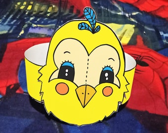 Stork Paper Crown, Animal Paper Hat for Kids, Instant Download Paper ...