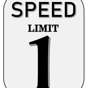 Speed Limit 1 Sign Template for Fast One Birthday, Fast 1 Race Car ...