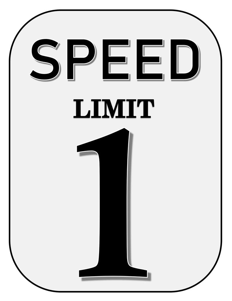 Speed Limit 1 Sign Template for Fast One Birthday, Fast 1 Race Car ...