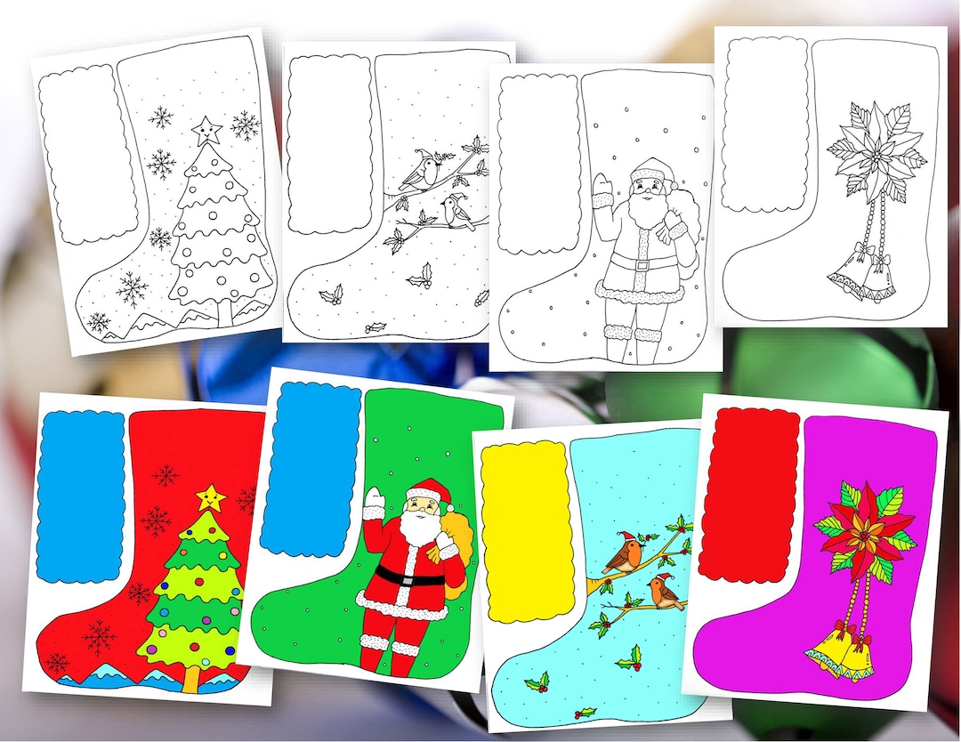 Christmas Stockings Craft for Kids, Printable Stockings Template ...